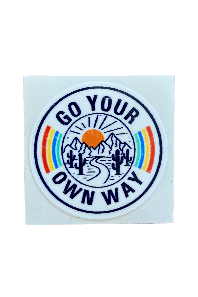 Small "Go Your Own Way" Sticker – Coast Highway Trading